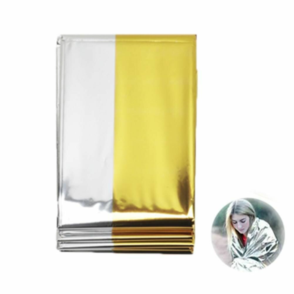 Спасательное одеяло, 1 штука, изотермическое покрывало, туристическое, походной, многоразовое, для обертывания