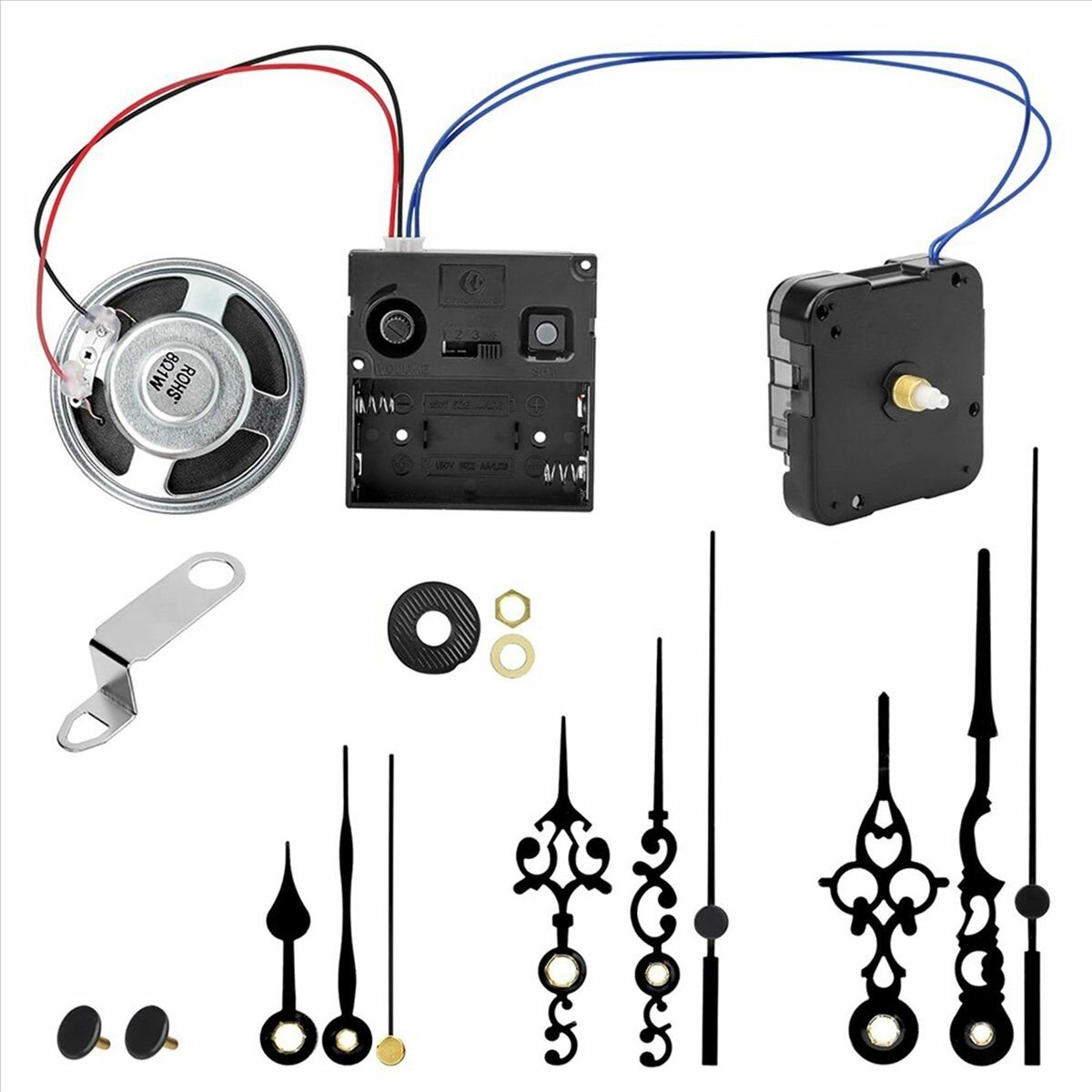 Замена механизма курантов с тремя стрелками для ремонта винтажных часов