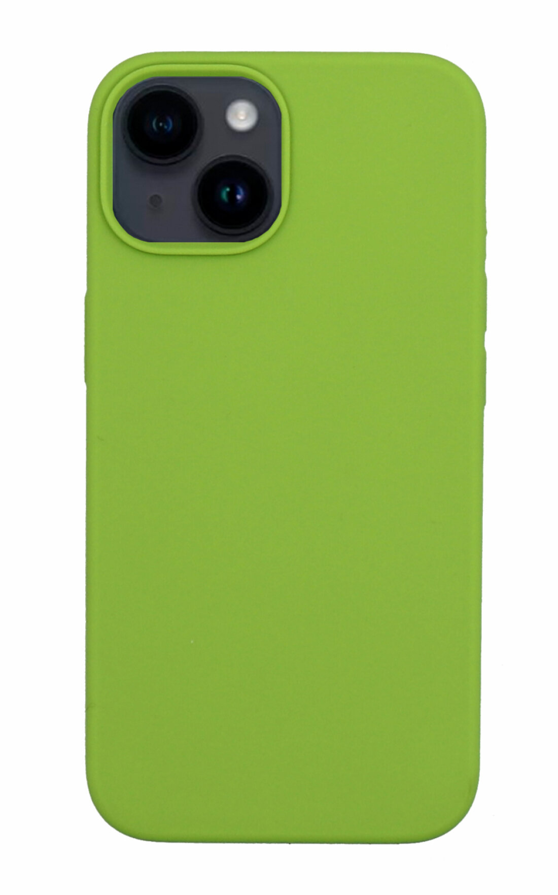 Чехол-накладка для iPhone 14, Silicon Case, без лого, зеленый