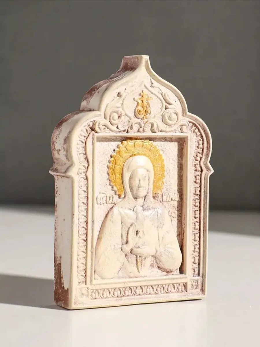 Икона Святая Матрона с подвесом 12х8х2 см