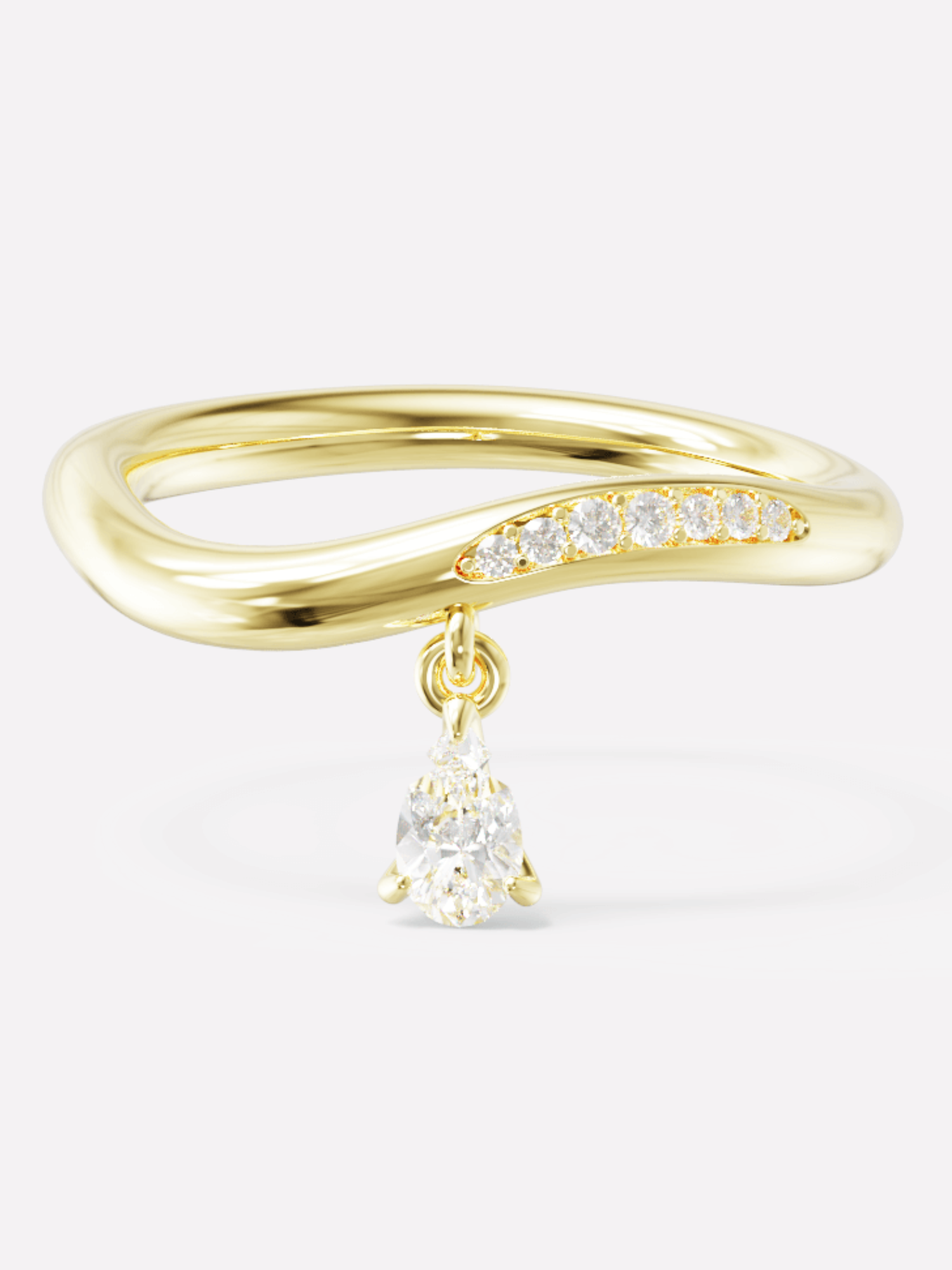 Кольцо, фианит