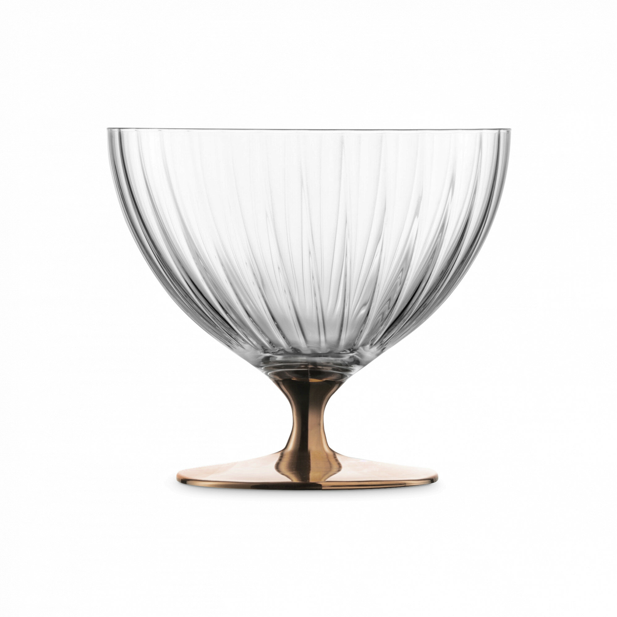 Креманка для десерта, 11.5 см, хрустальное стекло, цвет ножки - медный 30053113 Schalen/Teller