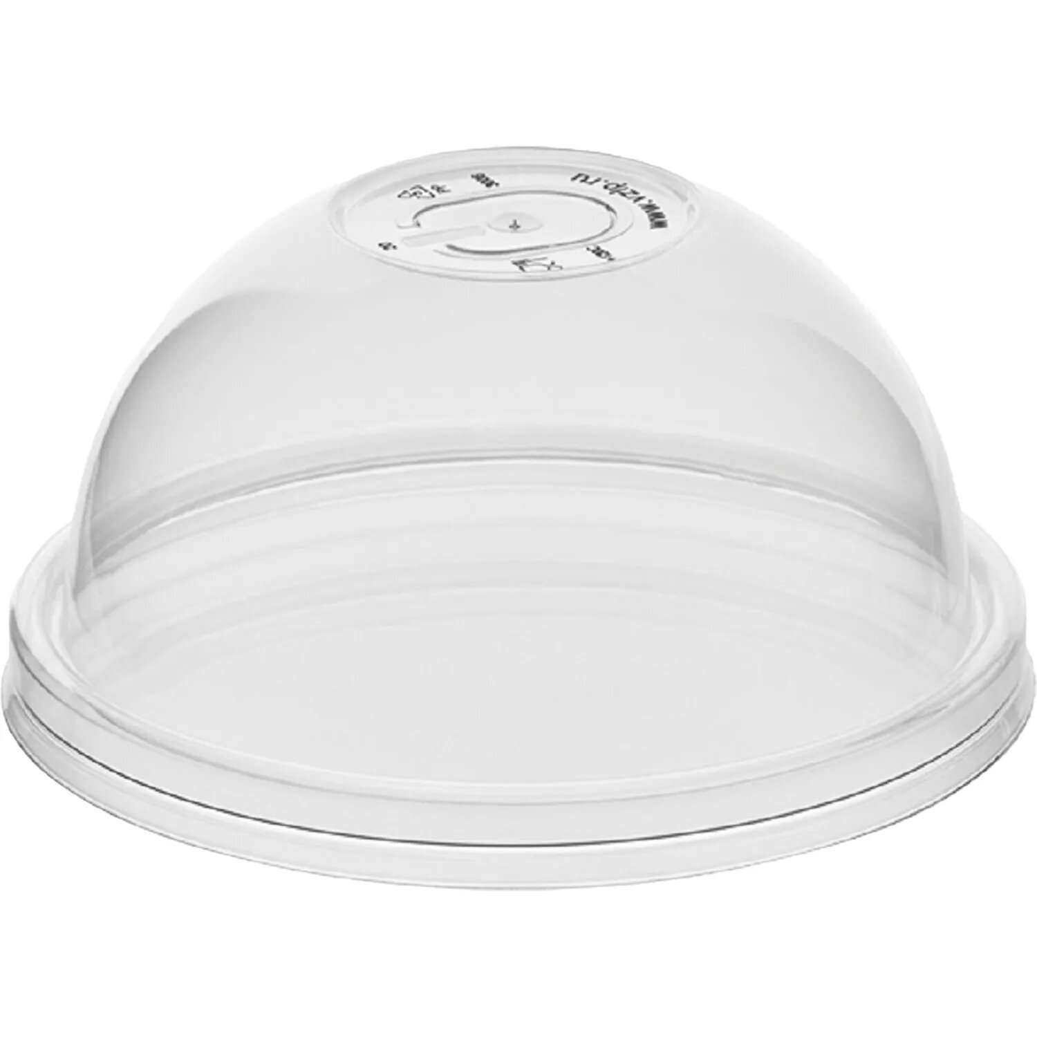 Крышка для стакана купольная d-90мм Прозрачная 1000шт/уп