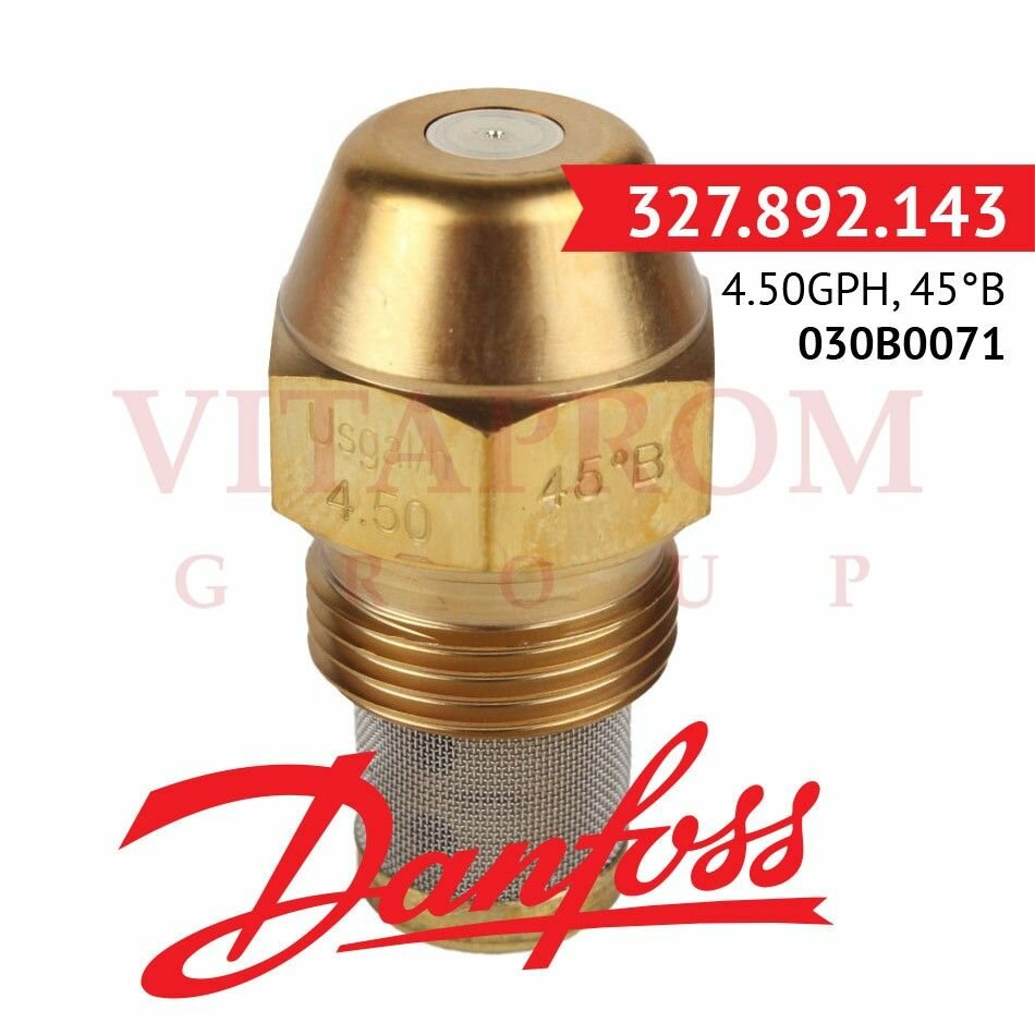 Форсунка Danfoss 4.50GPH, 45B, 030B0071 — фото 1
