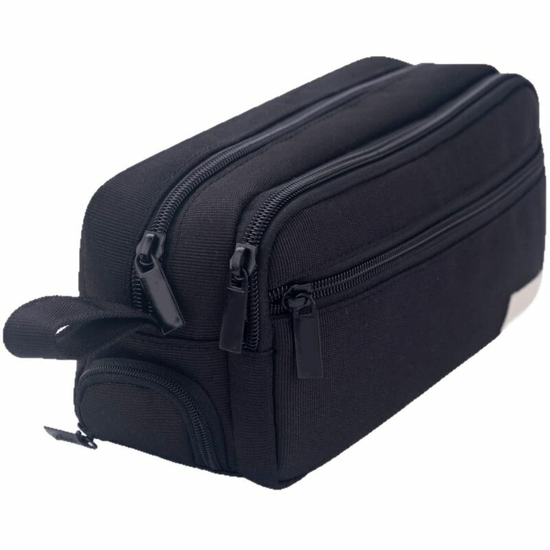 (1 шт.) Многофункциональный пенал большой вместимости, многослойный пенал-коробка для школьников - черный