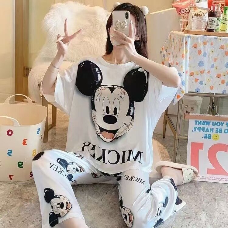 Пижама MINISO Hello Kitty, женская, с коротким рукавом, с принтом