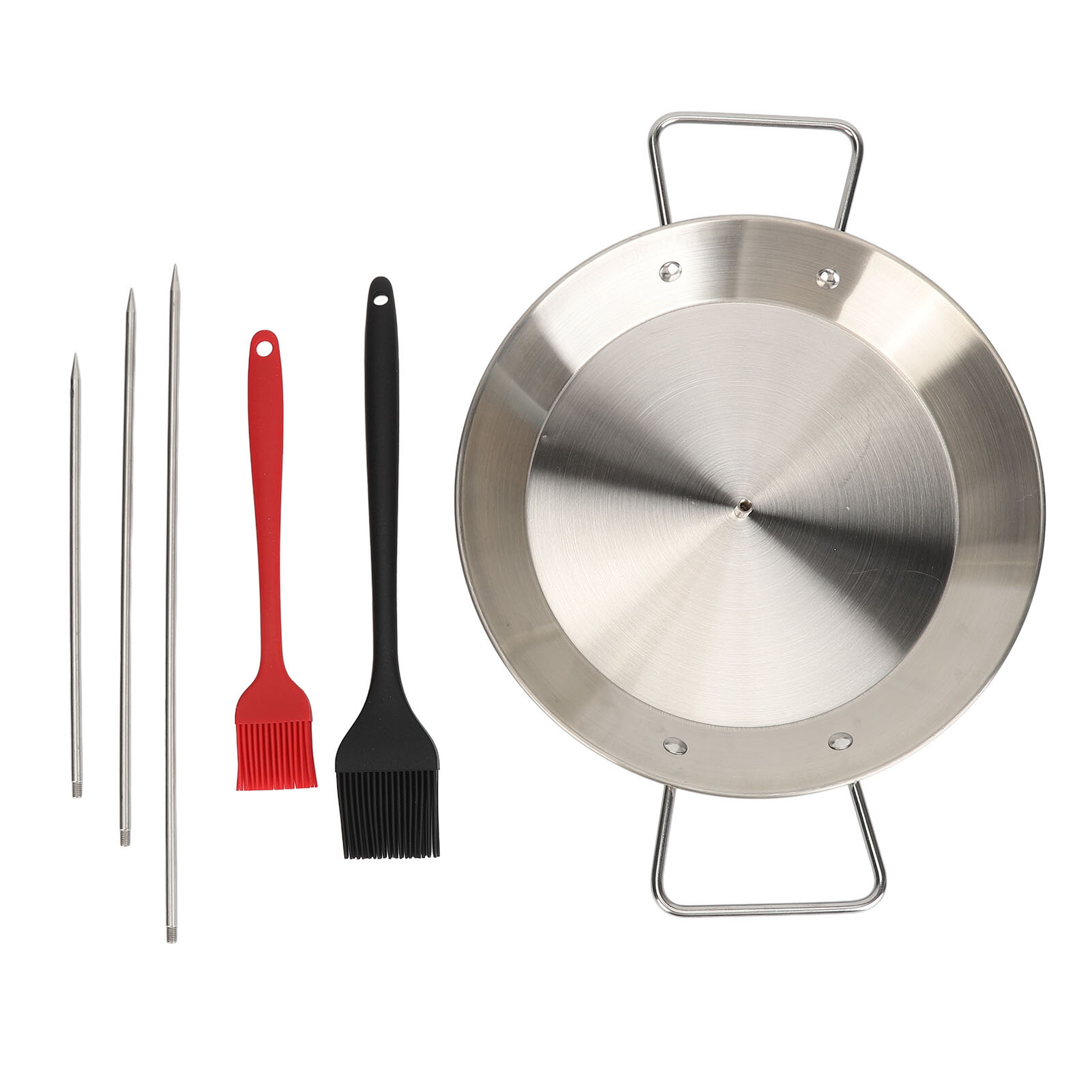 Вертикальный шампур гриль из нержавеющей стали Съемный многофункциональный гриль для барбекю для семейного сбора с кистью