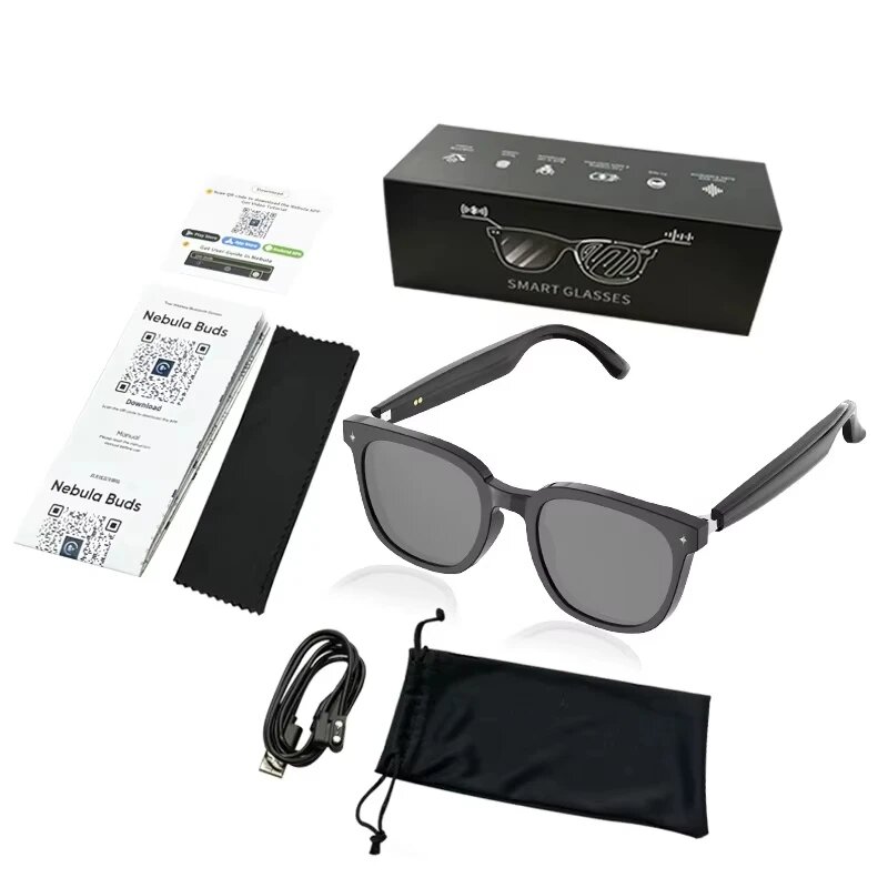 AI Intelligent Translation Glasses Chat GPT Touch Sunglasses Wireless Bluetooth Simultaneous Interpretation Headset