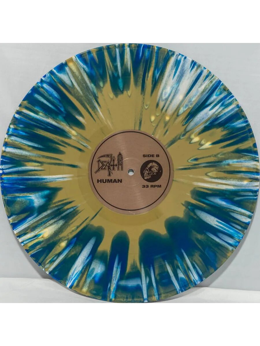 Death - Human (white-blue-gold) — фото 1