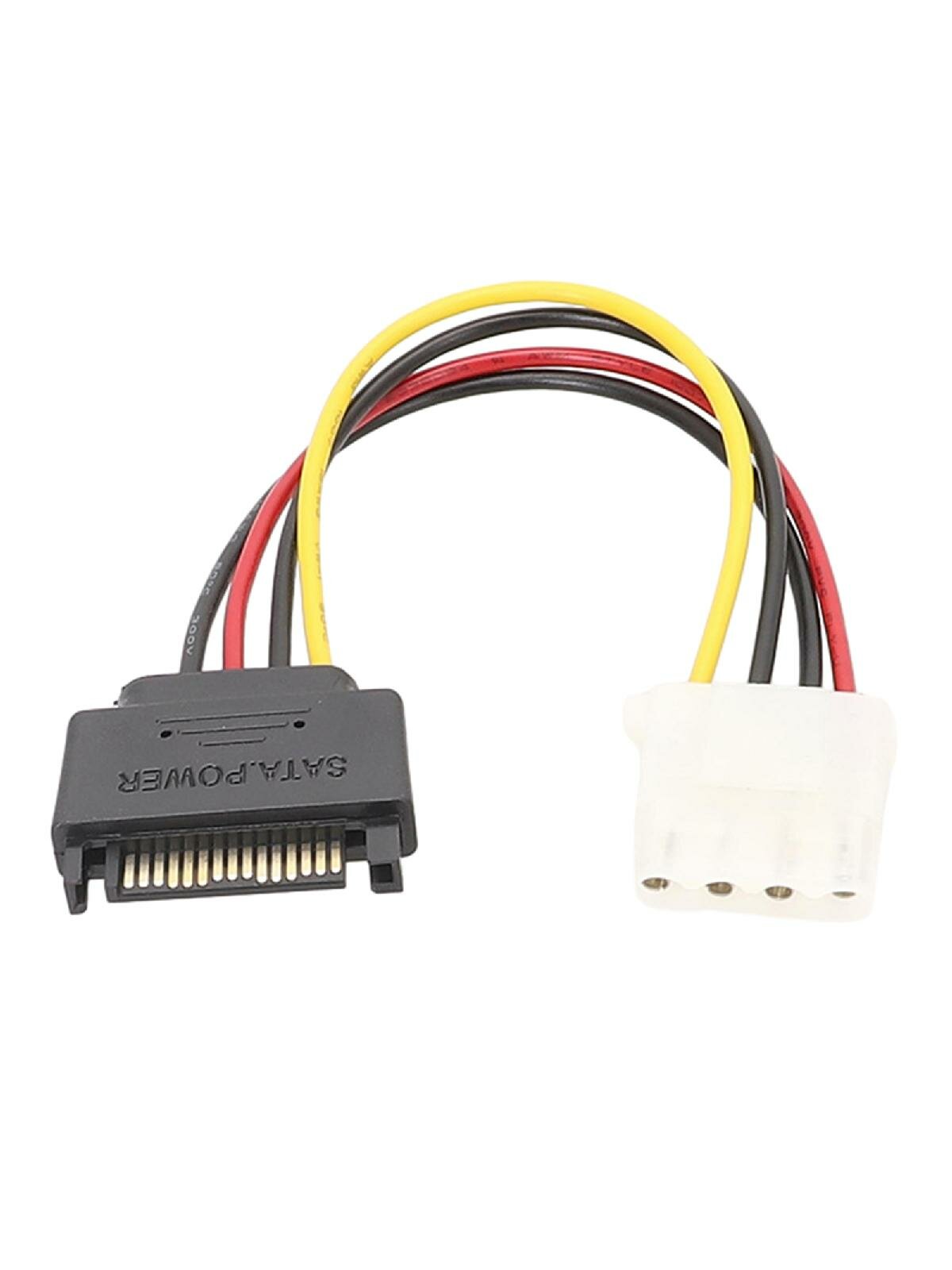 Big 4pin To 15pin Power Cord Adapter Cable big 4Pin to Sata Drive Hard Disk Power Cord