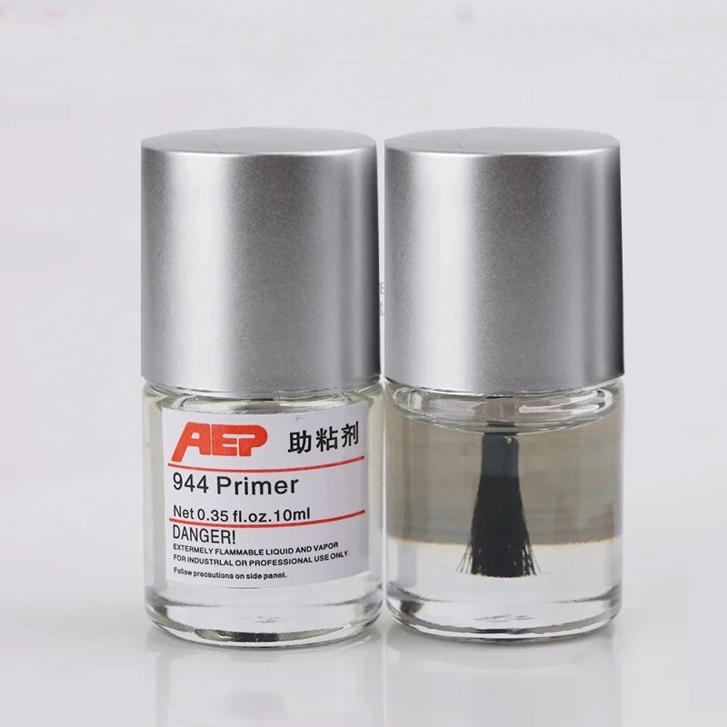 Набор Автомобильных Клеев: 1/2/5 Флаконов – Клей-праймер, Клейкая Лента, Кисть, 2 bottles