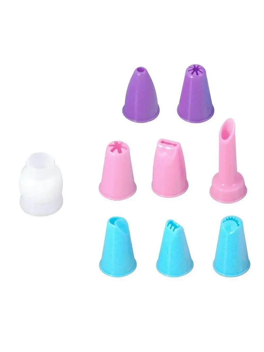 Комплект насадок для украшения тортов, 9 шт.