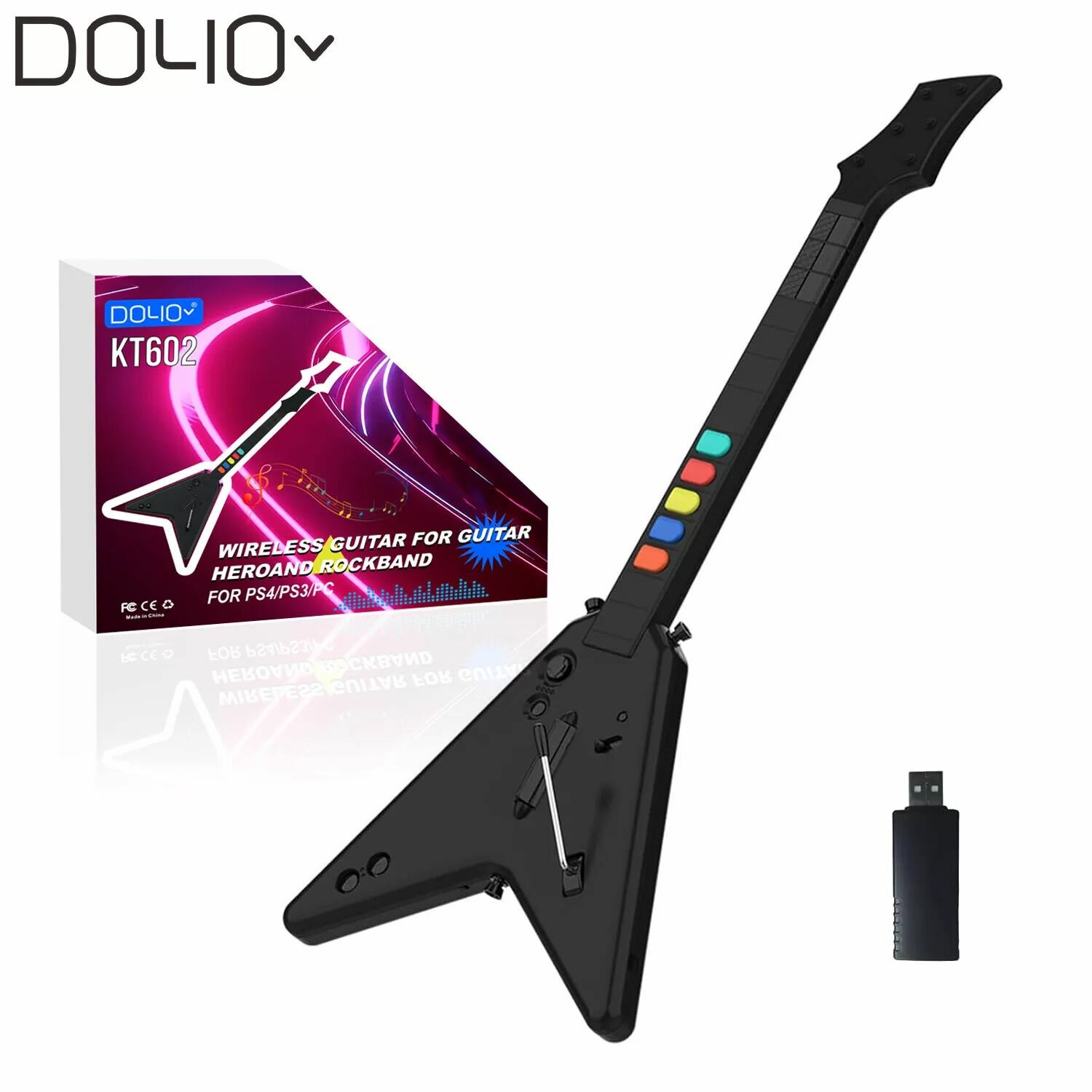 Беспроводной игровой гитарный контроллер для PS4 PS3 и ПК фестиваль Fortnite игры Guitar Hero для PS4