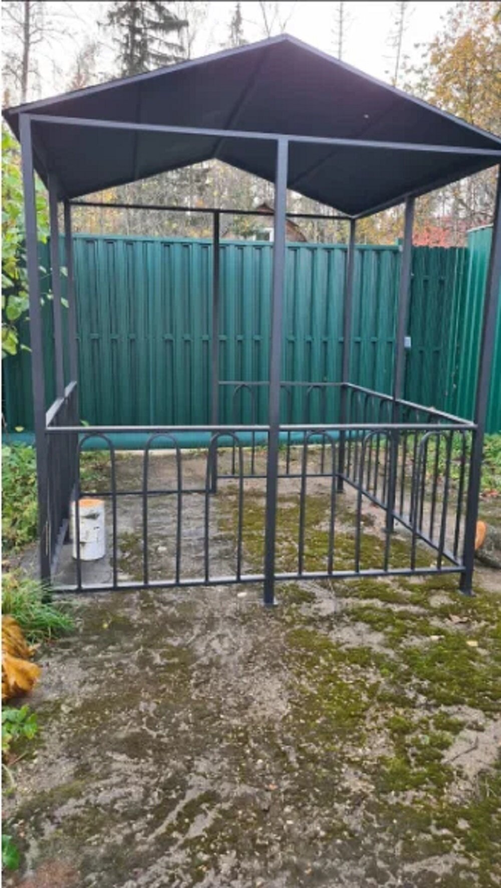 Цельносварной навес для мангала и гриля "Эра-200" с высотой 235