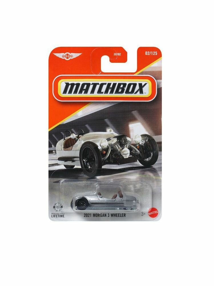 Машинка Matchbox Toys 1:64 Scale Die-Cast Basic Car 30782 2021 Morgan 3 Wheeler