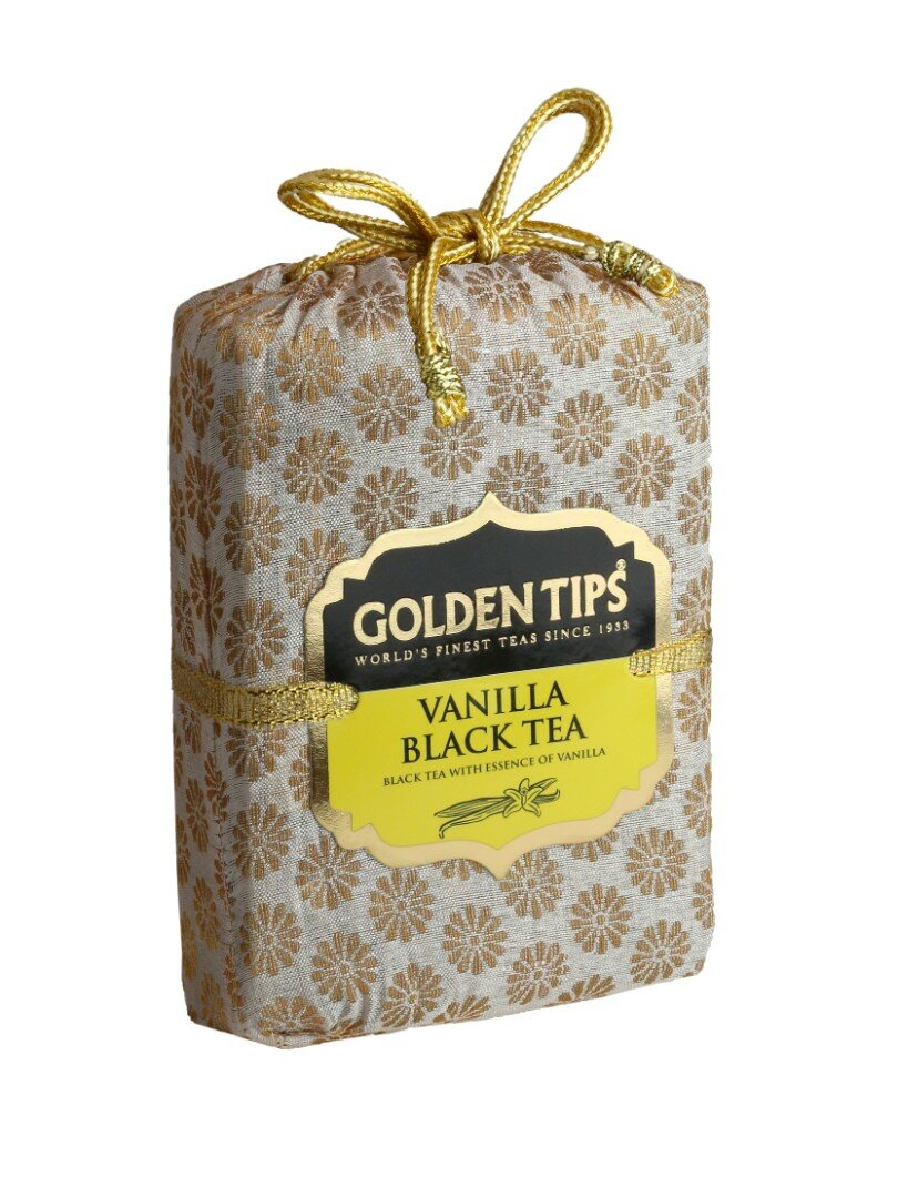 Чай индийский чёрный ТМ "Голден Типс" - Ваниль, х/м, 100 гр.