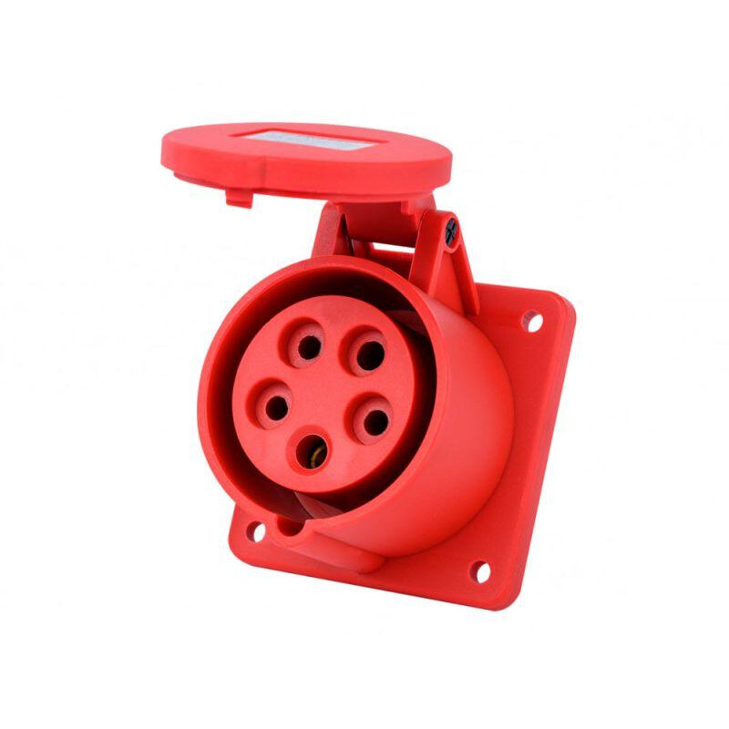 Розетка для скрытой проводки 3Р+РЕ+N 32А 380В IP44 РЩ-103, SCHNEIDER ELECTRIC 26265DEK (1 шт.)