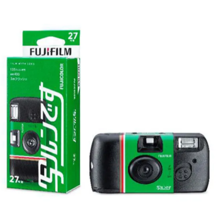 Одноразовая пленочная камера FUJIFILM QuickSnap1986 Box Standard Configuration ISO 400, 27 кадров, с