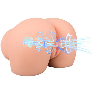 79541 Мастурбатор-полуторс Cutie Lush. С вибрацией и всасыванием