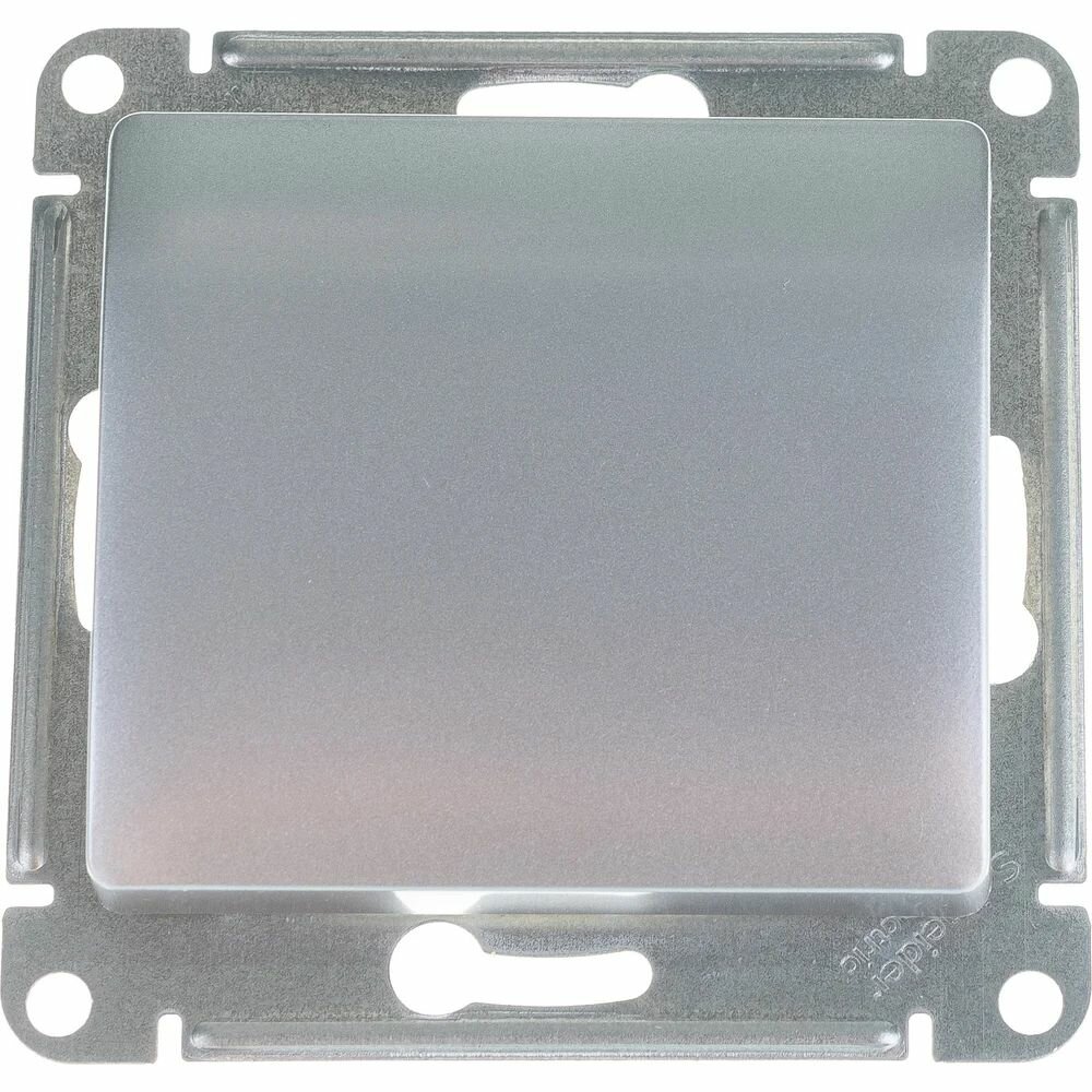 1-клавишный переключатель Systeme Electric (Schneider Electric) GLOSSA сх.6, 10АХ, алюминий GSL000361