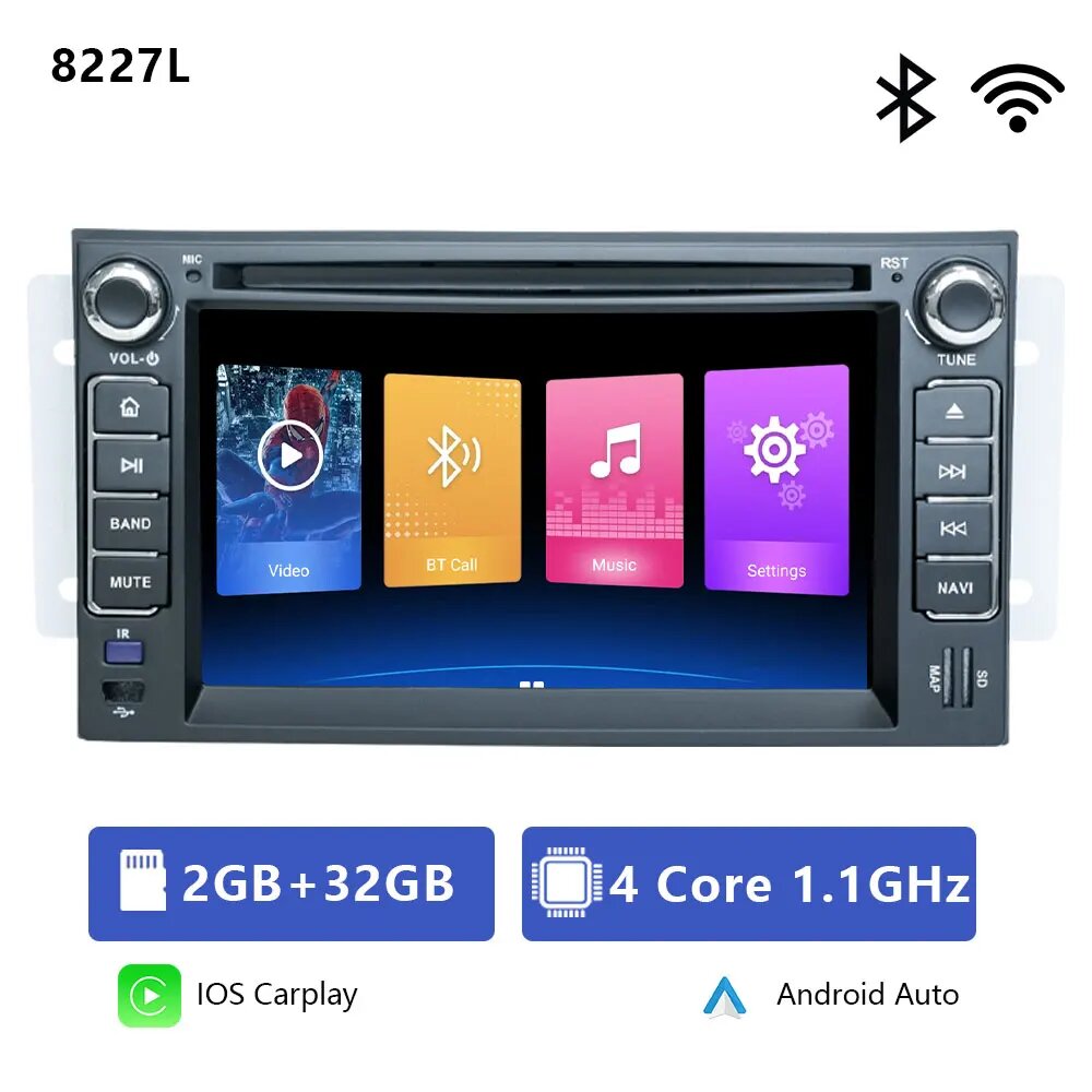 Автомобильный радиоприемник CHSTEK, мультимедийный Carplay для Kia SORENTO OPTIMA SORENTO MAGENTIS SPORTAGE RONDO 2002-2006, Android Bluetooth, беспроводной