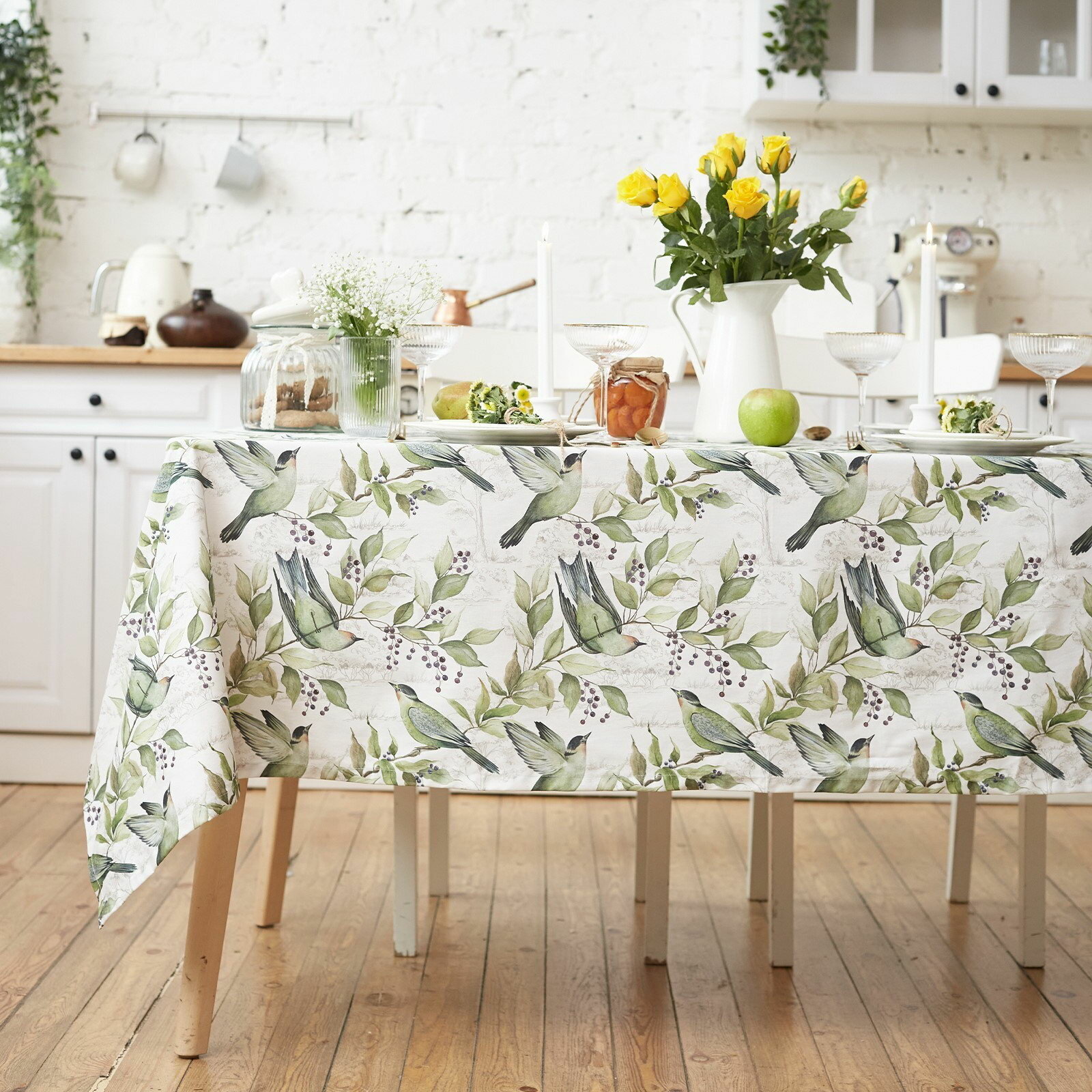 Скатерть "Этель. Готовь с душой", 149x110 см, 100% хлопок, саржа 190 г/?2