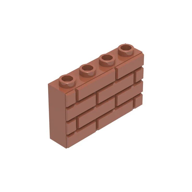 Коричневый LEGO 2x4 толстая стена 60581