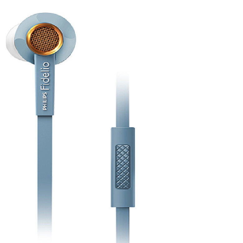 Наушники внутриканальные PHILIPS S2 Fidelio флагманские Hi-Fi, цвет: blue