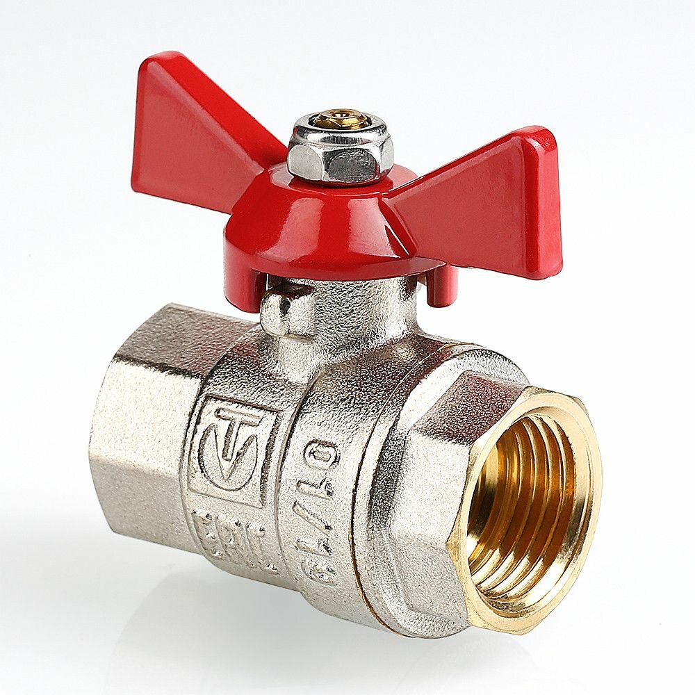 Кран шаровой 3/4" ВВ бабочка BASE VALTEC (VT.217. N.05)