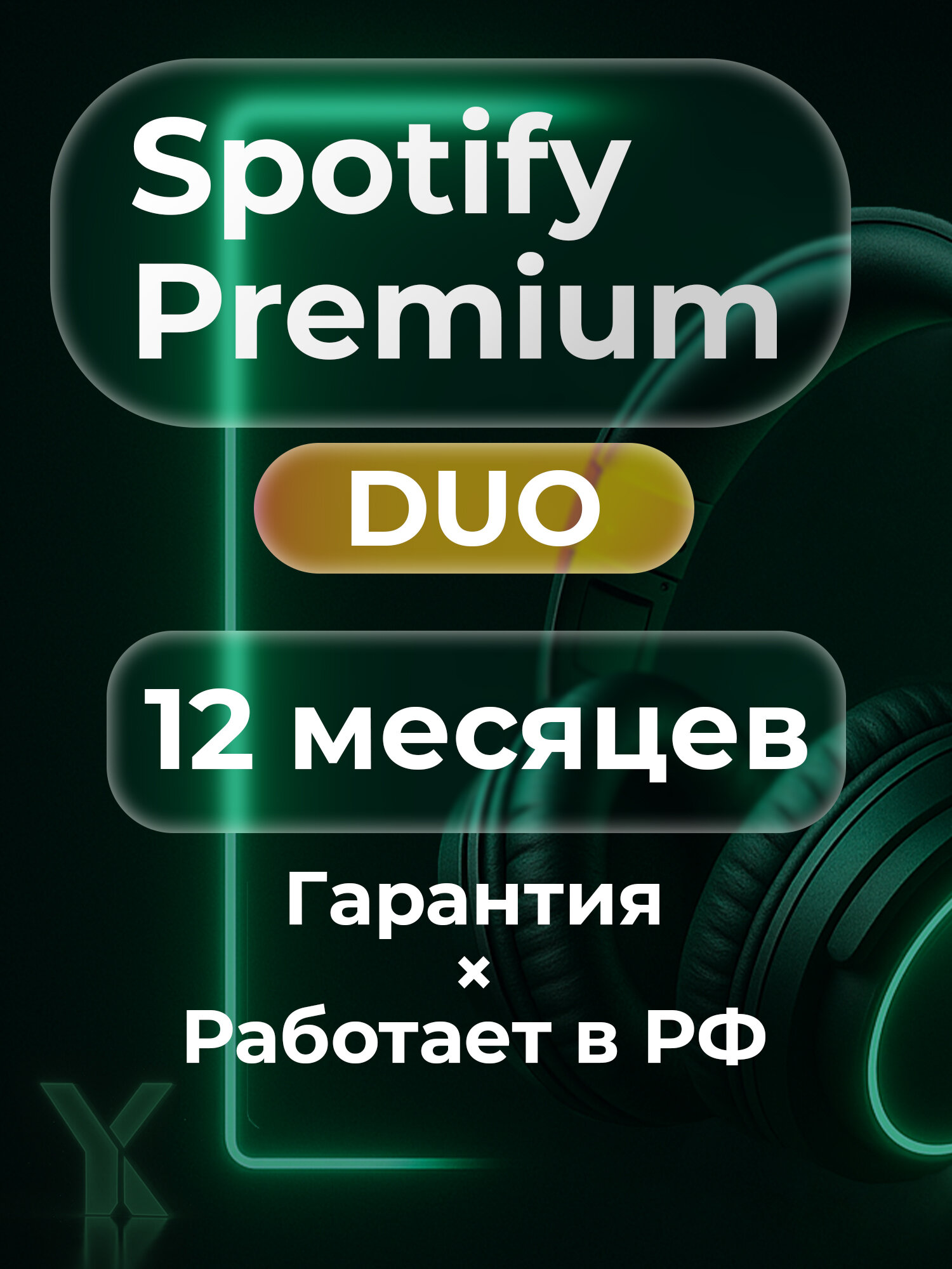 Spotify Premium 12 месяцев / DUO (дуо) подписка на музыкальный сервис