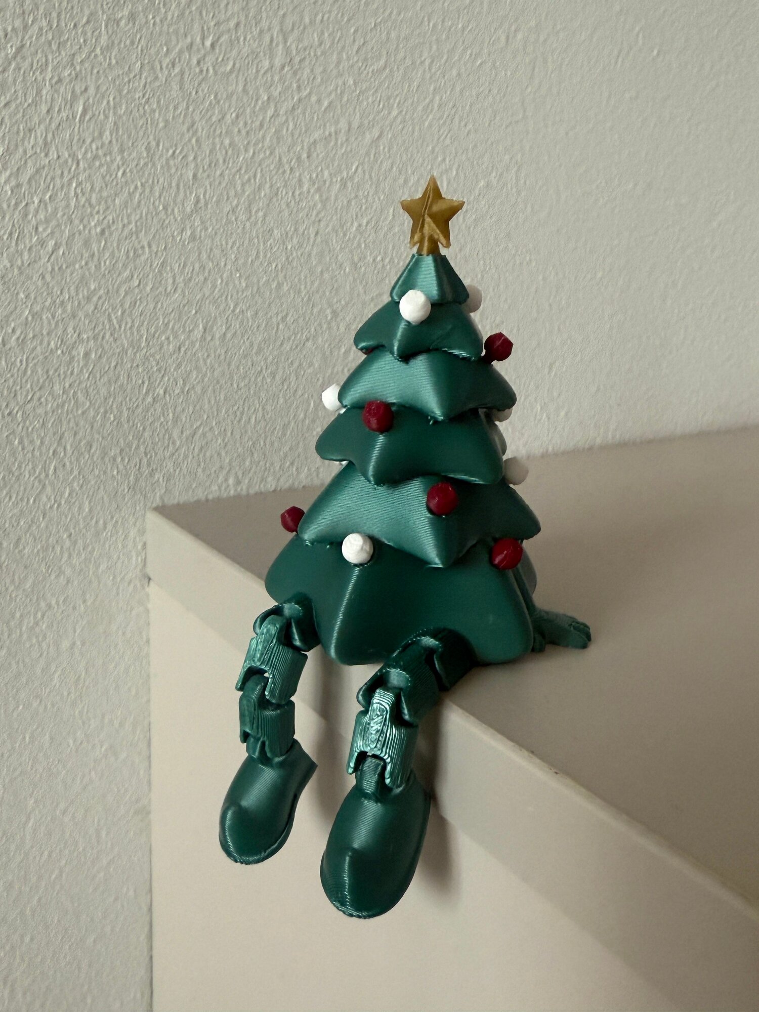 Новогодняя Игрушка Елочка с подвижными ножками 3D-печать