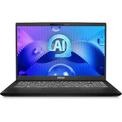 Ноутбук Modern 15 H AI C1MTG-084US Intel Core Ultra 9 185H, 2.3 GHz - 5.1 GHz, 32768 Mb, 15.6" Full HD 1920x1080, 1000 Gb SSD, Intel Arc Graphics, Windows 11 Home, черный, 1.9 кг, 9S7-15H551-084