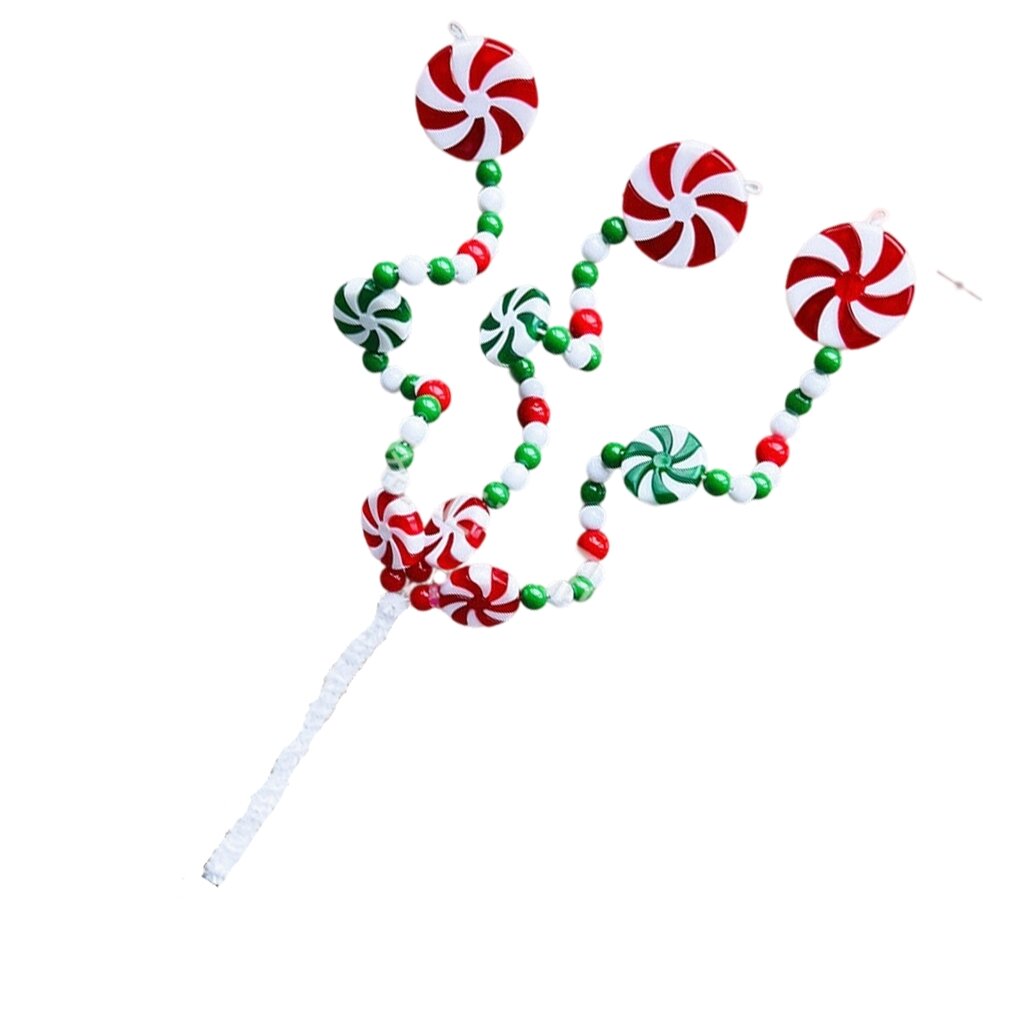 Украшение из Искусственных Стеблей Конфетных Веточек для Украшения Центральных частей Праздничного стола