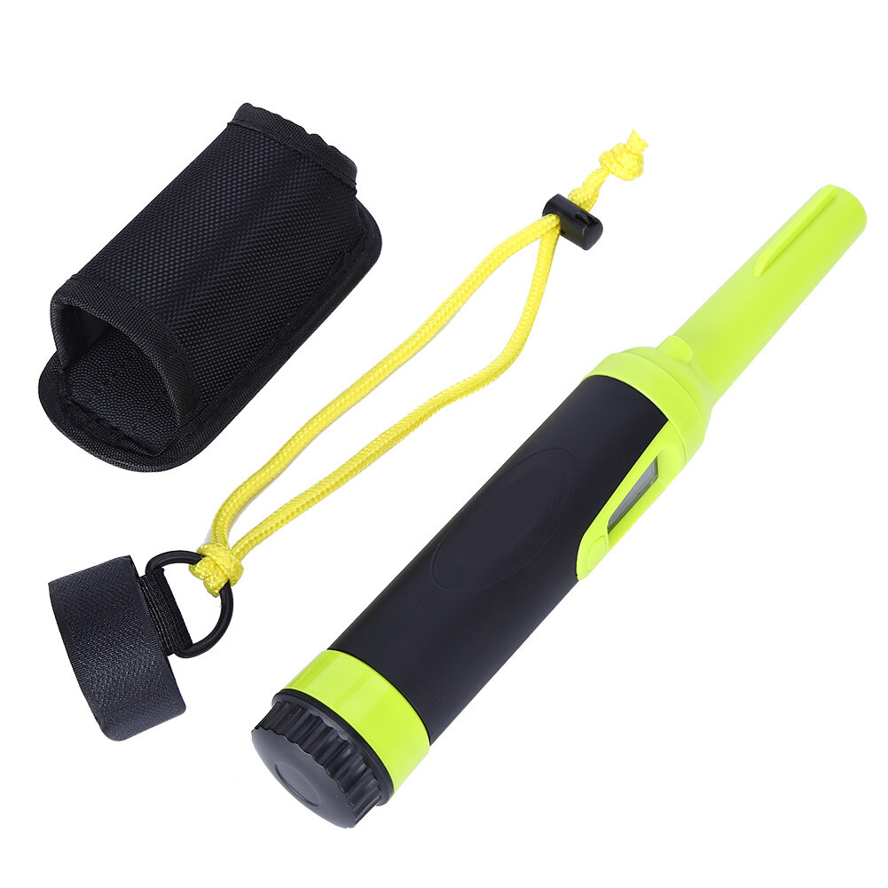 Портативный водонепроницаемый металлоискатель HS‑10 с ЖК-дисплеем для поиска сокровищ. Зеленый