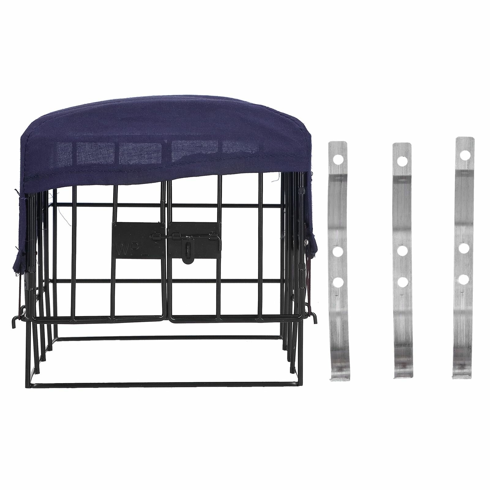 Модификация радиоуправляемого автомобиля, железная клетка и украшение крышки, задняя металлическая рама забора для WPL D12Blue