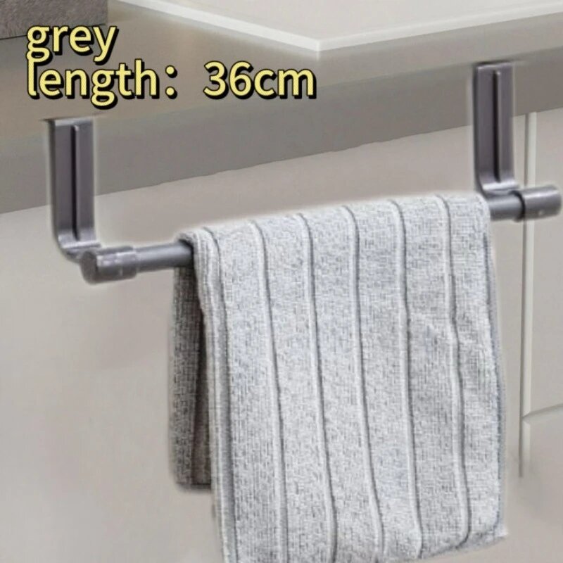 Подвесная вешалка для полотенец из нержавеющей стали Серый, 2pcs, grey-36cm