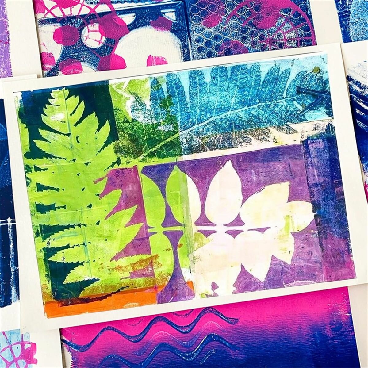 Комплект гелевых печатных форм для смешанной техники, пластина 8" x 10", расходные материалы для печати