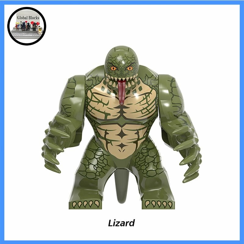 Конструктор фигуро Большой совместим с лего/Супергерой Марвел -The Avengers 8см Lizard X28