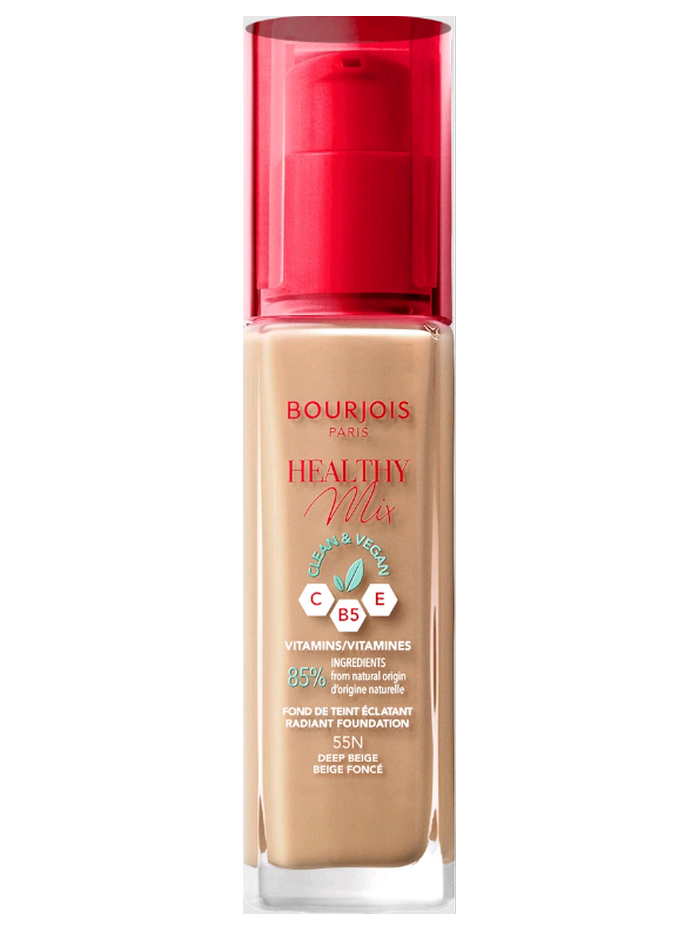 Bourjois Healthy Mix - Clean & Vegan Тональный крем для лица 30 мл. №55n deep beige