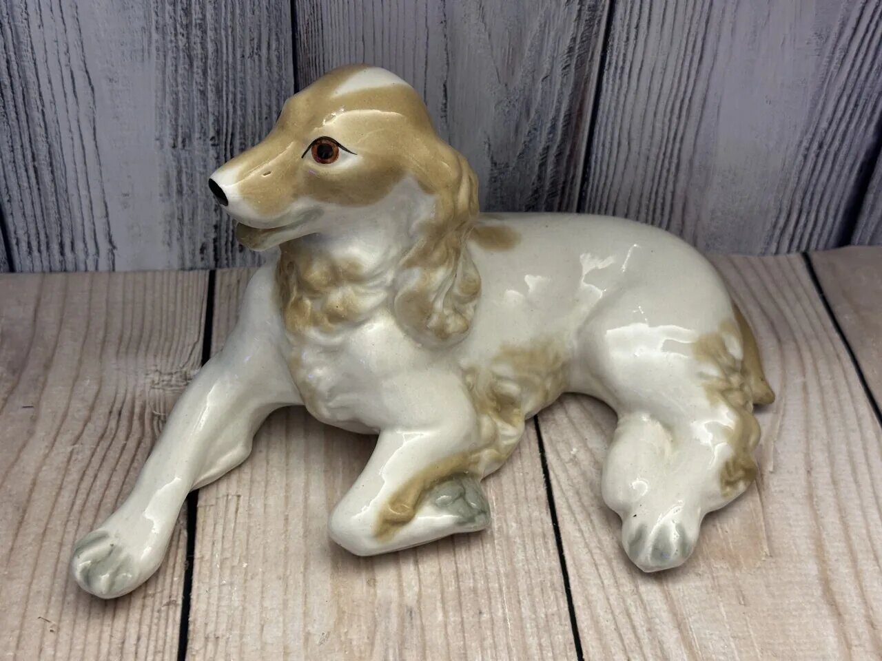 Статуэтка Собака Лфз 1970 годы великолепная коллекционная