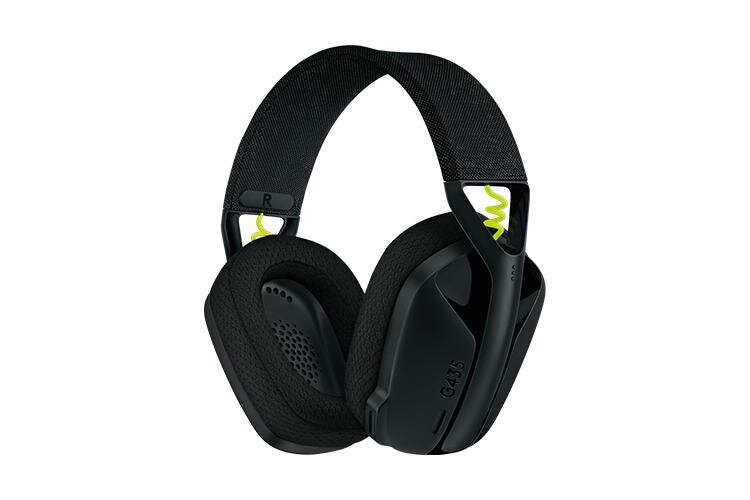 Наушники Logitech G435 беспроводные накладные, черные, для игр, высокое качество звука