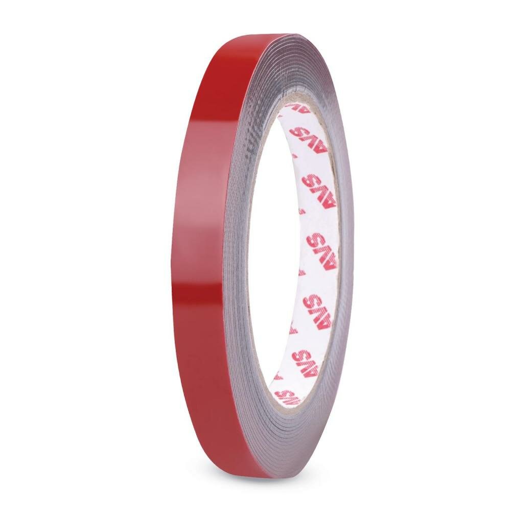 Скотч двусторонний AVS SCH-031 12 mm x 5 m акриловая основа (серая)