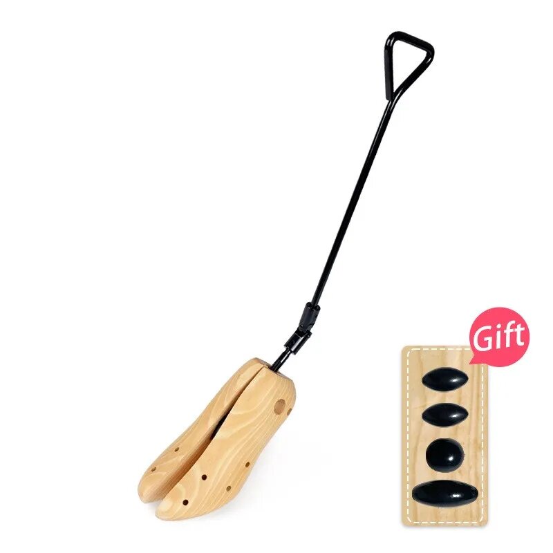 Деревянный расширитель для обуви, защита для складок, растягивающаяся расширяемая обувь для сапожников, расширяющаяся обувь, работает для обуви, формирователь обуви для мужчин и женщин L EU42 - 46 Brown