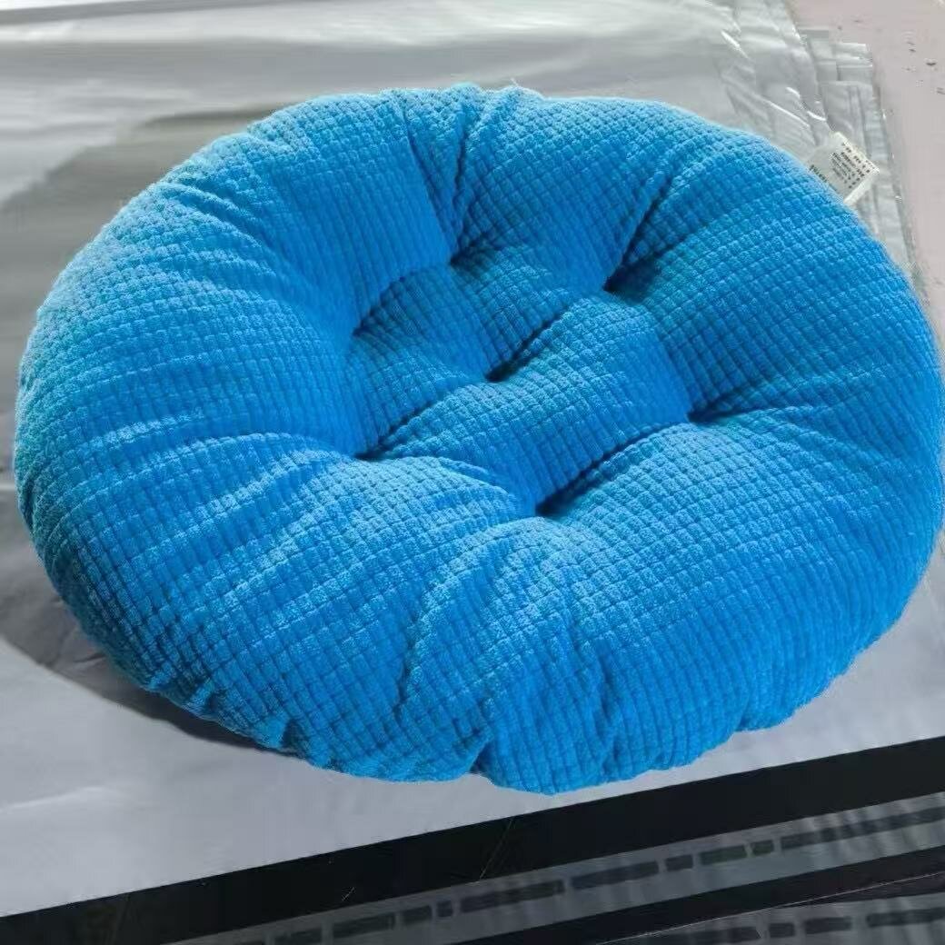 Простая, утолщенная круглая подушка для сиденья из вельвета, подушка для стула, плюшевая подушка, татами, напольный коврик, 45*50 см.