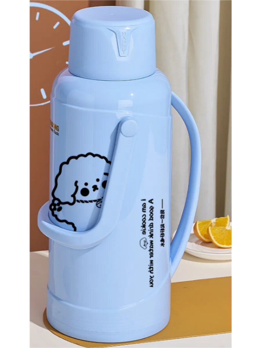 Термос для чая кофе воды со стеклянной колбой 3.2 л