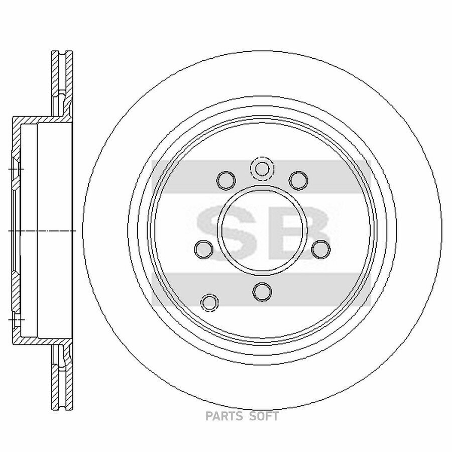 SANGSIN BRAKE SD6206 Диск тормозной Hi-Q DISCOVERY IV R ()