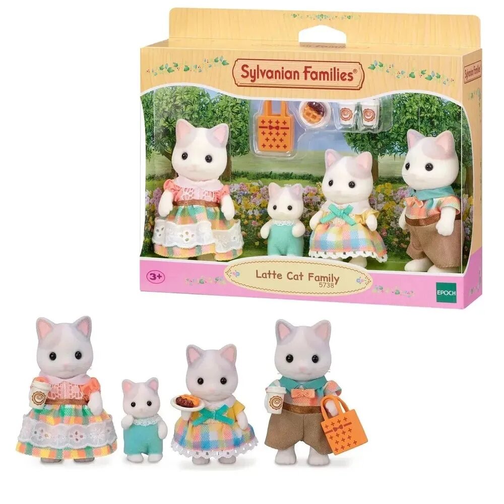 Набор фигурок Семья Латте котов Sylvanian Families 5738SS