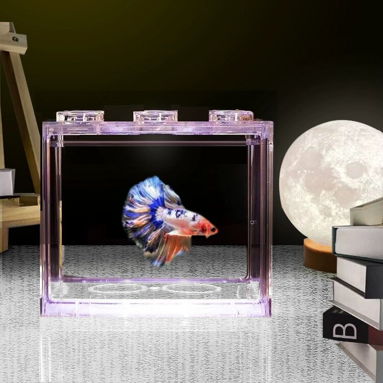 Средний прозрачный аквариум для декора аквариума и DIY-комплекта аквариума