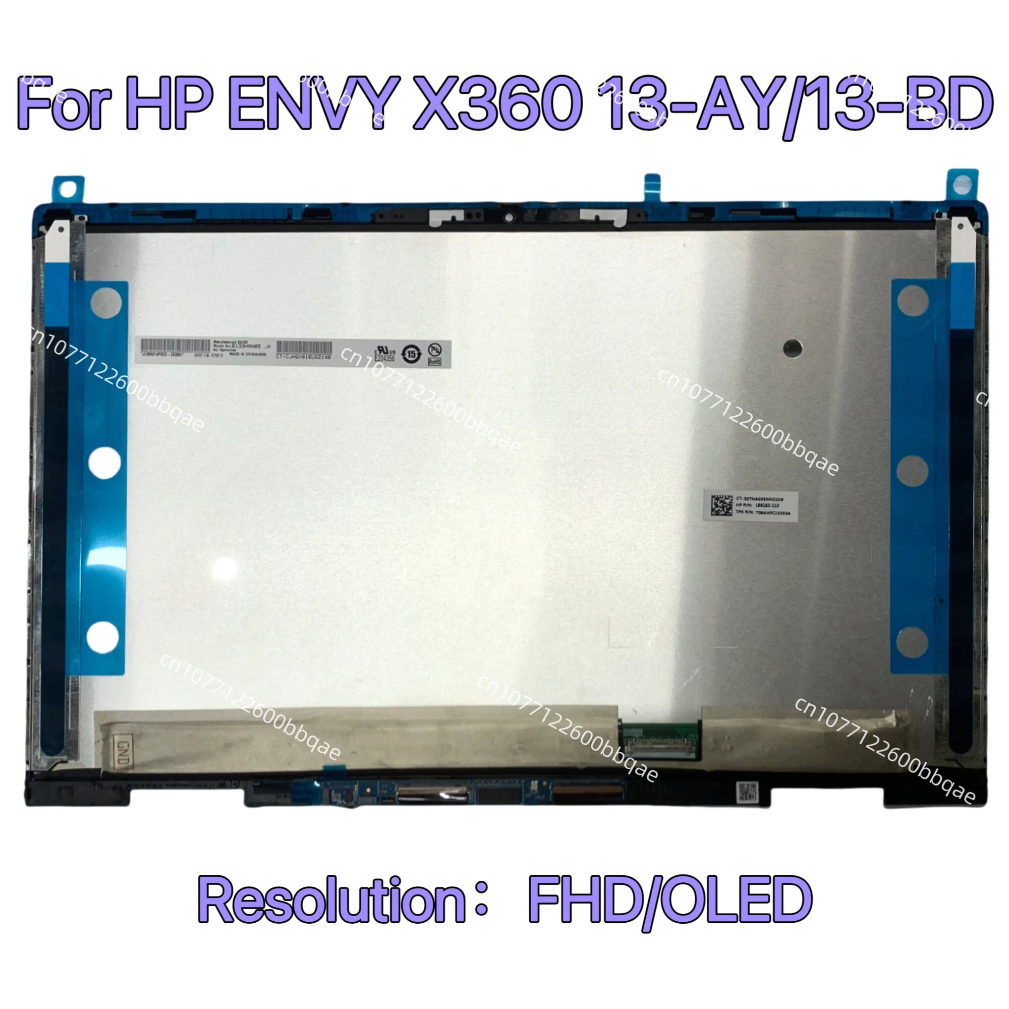 ЖК-экран для HP ENVY X360 13-AY 13-BD SONGUNDER LED FHD 30Pins, Black frame