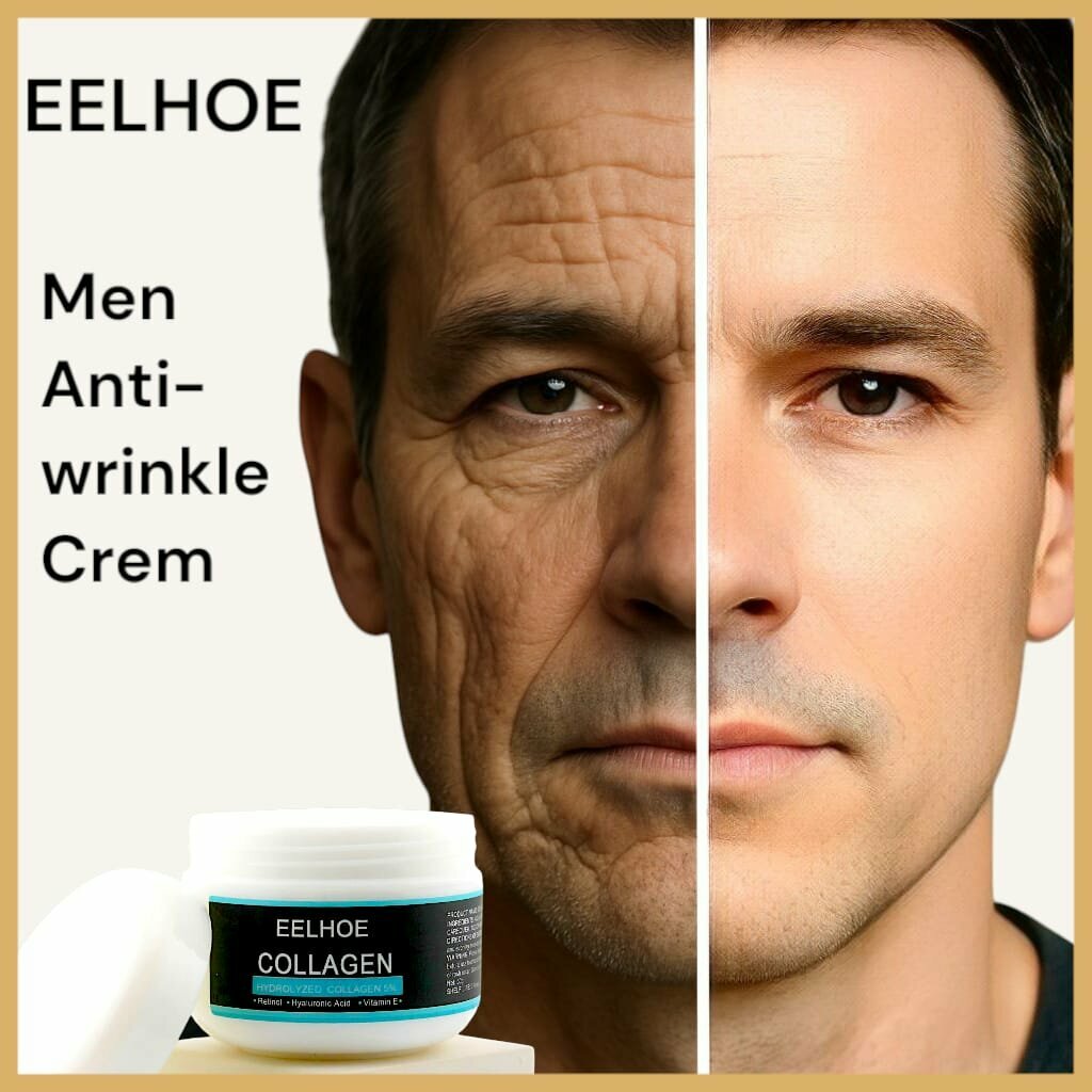 Крем мужской для лица с витамином Е и коллагеном против морщин
